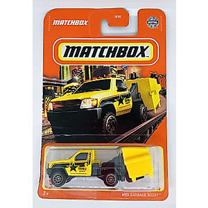Matchbox 2022 - MBX Garbage Scout - 24/100 - Yellow - Mint/NrMint - Ships Bubble Wrapped in a Box