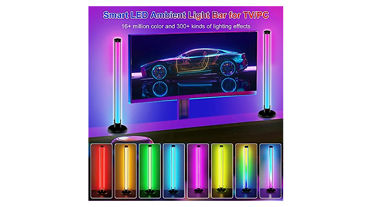 ELOUYCKE Smart RGB LED Light Bars for Gaming & Mood Lighting