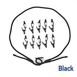 Thickening Bolding Retractable Portable Camping Accessories Travel Clothesline for Outdoor Indoor,Backyard, Vacation Hotel, Balcony Drying (Black)