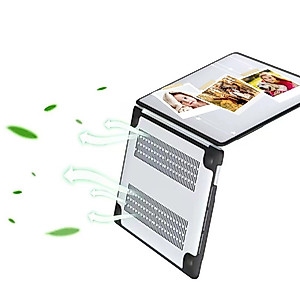 Create Persoanlize Case for MacBook Air 13 Inch A2337 M1/M2 Retina A2179/A1932 (2020 2019 2018) Customize Photos Pictures Collage Clear Hard Shell/Black Edge Cover 13" with Touch ID