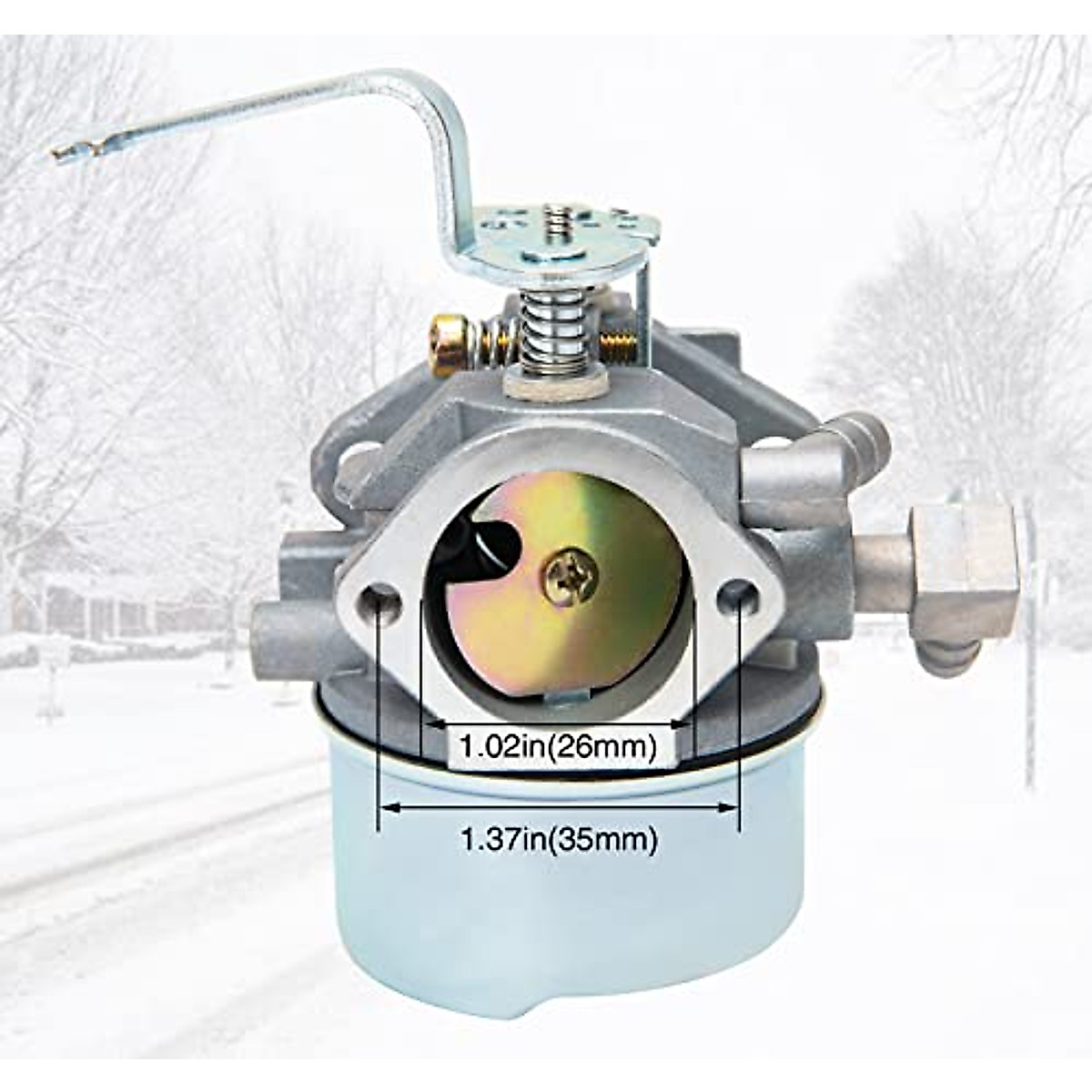 NOTETOUPT 640152 Carburetor for Tecumseh HM80 HM90 HM100 8HP 10HP Engine Snow Blower Mower 5000w Generator 640152 640152A 640023 640260 640260A 640260B 640051 640140-10 HP Carburetor