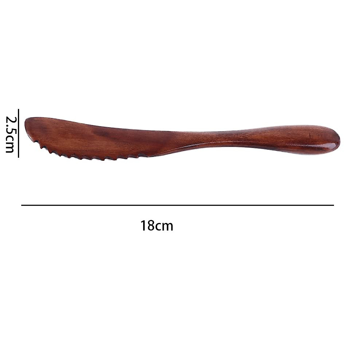 Leadigol 4PCS Wooden Butter Scraper,Non Stick Thick Handle Wood Butter Japan Style Butter Spreader for Kitchen