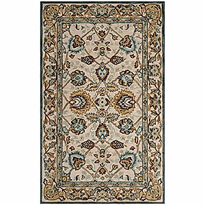SAFAVIEH Antiquity Collection 6' x 9' Peacock / Blue AT812B Handmade Traditional Oriental Premium Wool Area Rug