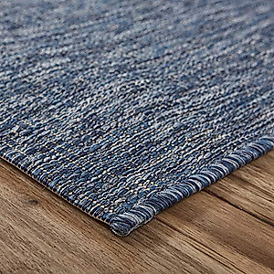 LR Home Captiva Belize Reef Indoor/Outdoor Area Rug, 5' x 7', Navy/Gray