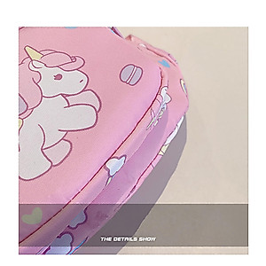Latuasa Kids Fanny Pack Girls Waist Bag Crossbody Travel Belt Bag Purse Bag Pink Unicorn