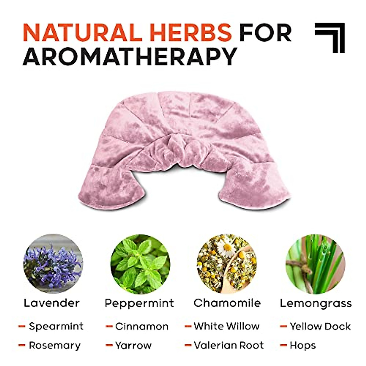 Heated Neck & Shoulder Wrap by Sharper Image - Microwavable Warm & Cooling Plush Pad with Aromatherapy (100% Natural Lavender & Herb Spa Blend) - Soothing Muscle Pain & Tension Relief Therapy - Pink