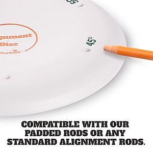 WHYGOLF Golf Alignment Discs - Quickly Adjust Golf Alignment Stick Angles - Versatile Training Aid for Accurate Swing Plane