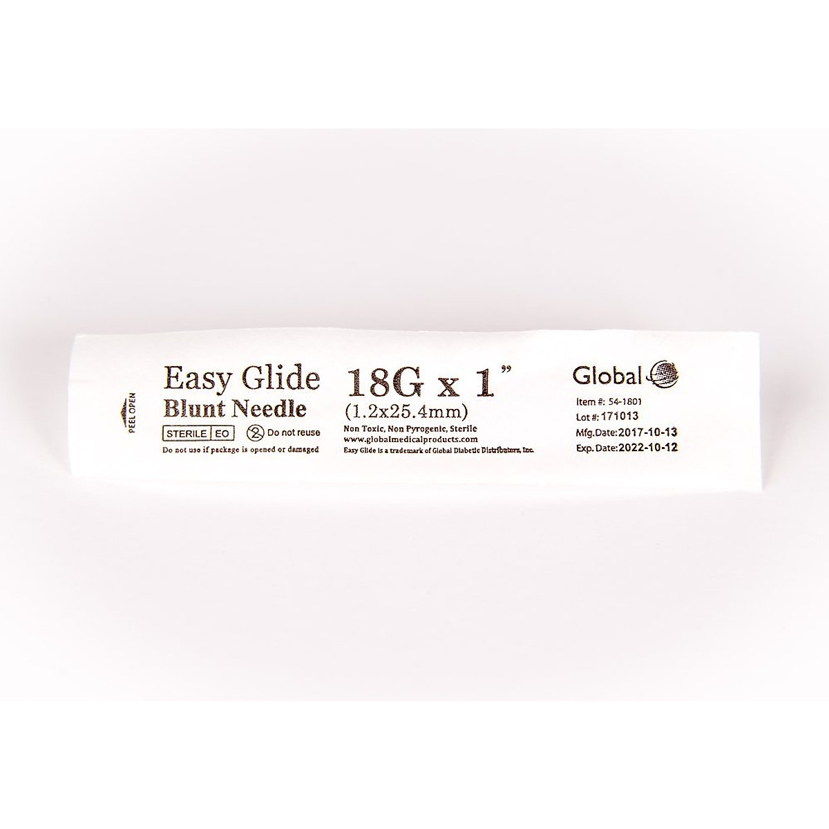 (Qty 100) 18 ga x 1" Dispensing Needle, Blunt Tip