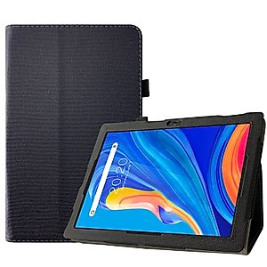 (for BYYBUO 10.1 Tablet) Transwon Case Cover for BYYBUO Smartpad A10_L/ A10/ T10/ T10 Pro/BYYBUO T30 Tablet Case/Oangcc A6 Pro Tablet/GOODTEL G10 Tablet Cases - Black