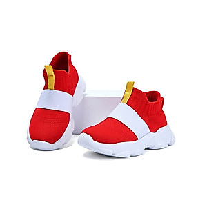 Shoes for Boys Girls Kids Children Red Running Walking Sneakers Tennis Shoes Birthday Party Gift