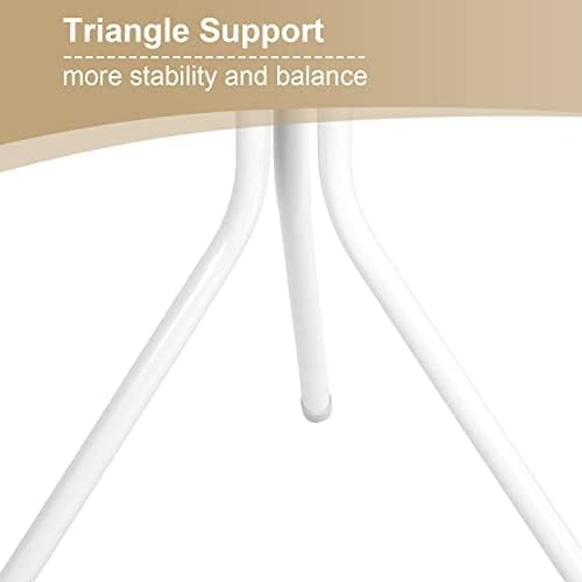 Yosoo Standing Entryway Coat Rack, Metal Coat Hat Rack Tree Stand Hanger Organizer for Jacket, Purse, Scarf Rack, Umbrella (White)