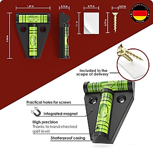 Mini Magnetic Spirit Level for Caravans & Camping | Sturdy & Unbreakable