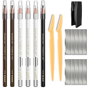 Waterproof Eyebrow Pencils Brow Pencil Set For Marking, Filling And Outlining, Tattoo Makeup And Microblading Supplies Kit-Permanent Eye Brow Liners In