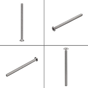 uxcell 8#-32x2-1/2" Flat Head Machine Screws Phillips 304 Stainless Steel Bolts 25pcs