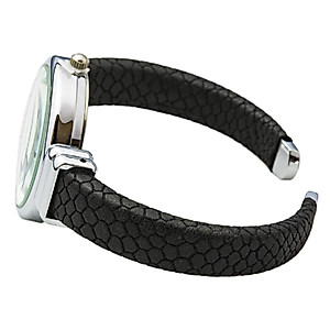 NYKKOLA Classic Small Face Crystal Bracelet Watches Snake Style Band Slim Case Women's Bangle Cuff Watch Quartz Wristwatch