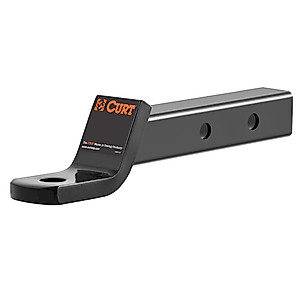 CURT 45220 Dual Length Trailer Hitch Ball Mount, 7-1/2-Inch or 10-1/2-Inch Length, Fits 2-Inch Receiver, 7,500 lbs, 1-Inch Hole, 2-In Drop, 3/4-Inch Rise
