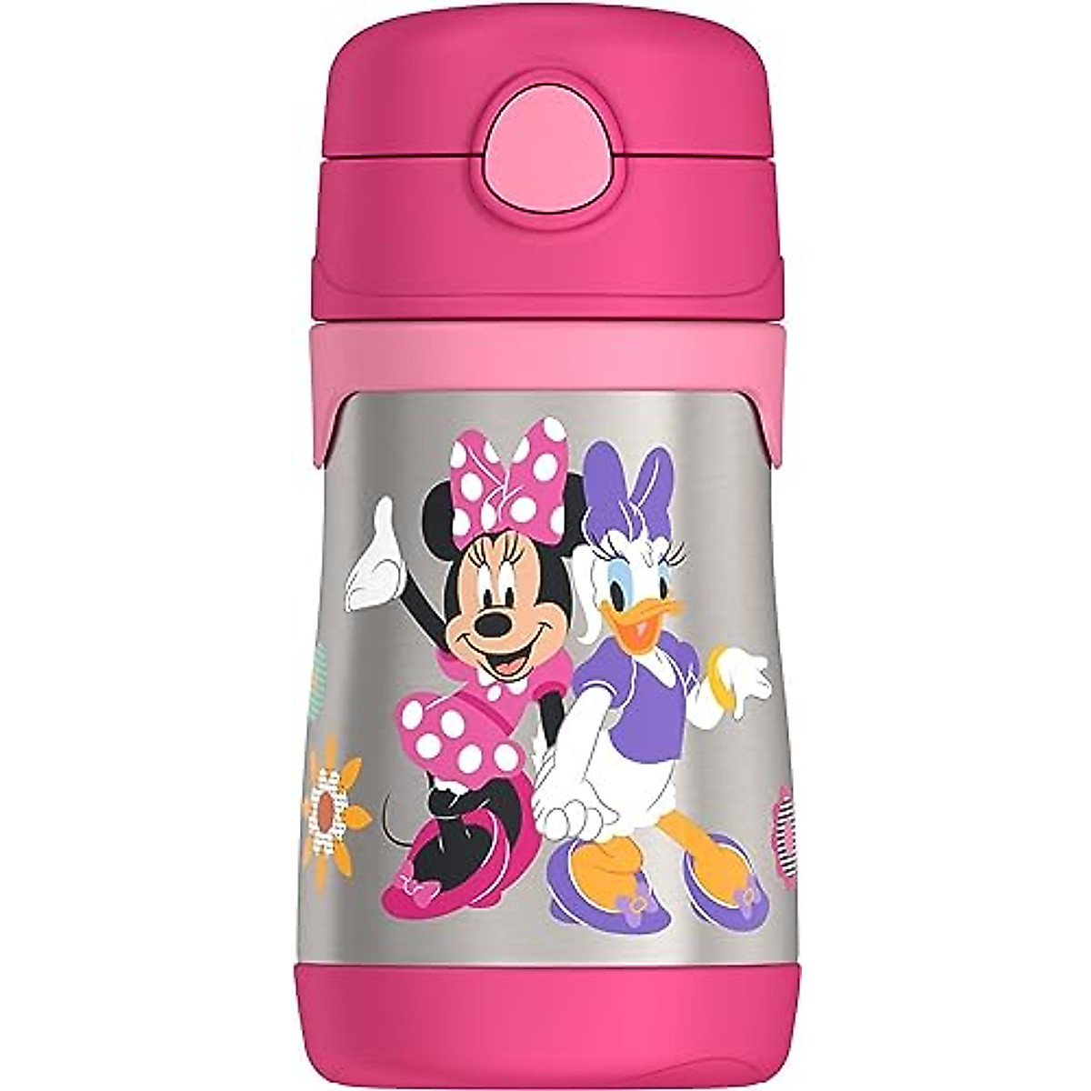 THERMOS Vacuum Insulated Stainless Steel 10oz Straw Bottle, MINNIE MOUSE