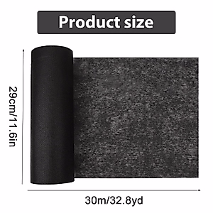 Iron-On Non-Woven, 11.4 inch x 33 yd Polyester Non-Woven Interfacing Single-Sided Interfacing Lightweight 0.07lb Iron-On Interface Dark Clothing Non-Woven for Sewing Quilting Crafting