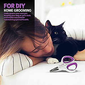 Cat Nail Clipper, Dog Nail Trimmers – Pet Claw Scissors for Cats, Dogs, Rabbits & Small Animals – Sharp Stainless Steel Professional Grooming Tool - Gentle Yet Effective