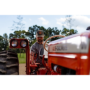 RITTRO Vintage Allis Chalmers Logo Hat, Leather Emblem, Oil Distressed