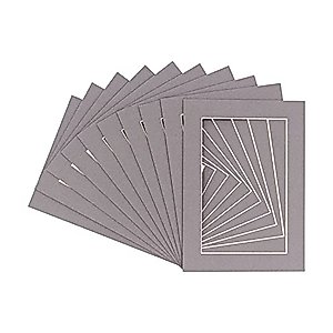 20x24 Mat for 22x28 Frame - Precut Mat Board Acid-Free Charcoal 20x24 Photo Matte For a 22x28 Picture Frame, Premium Matboard for Family Photos, Show Kits, Art, Picture Framing, Pack of 25 Mats