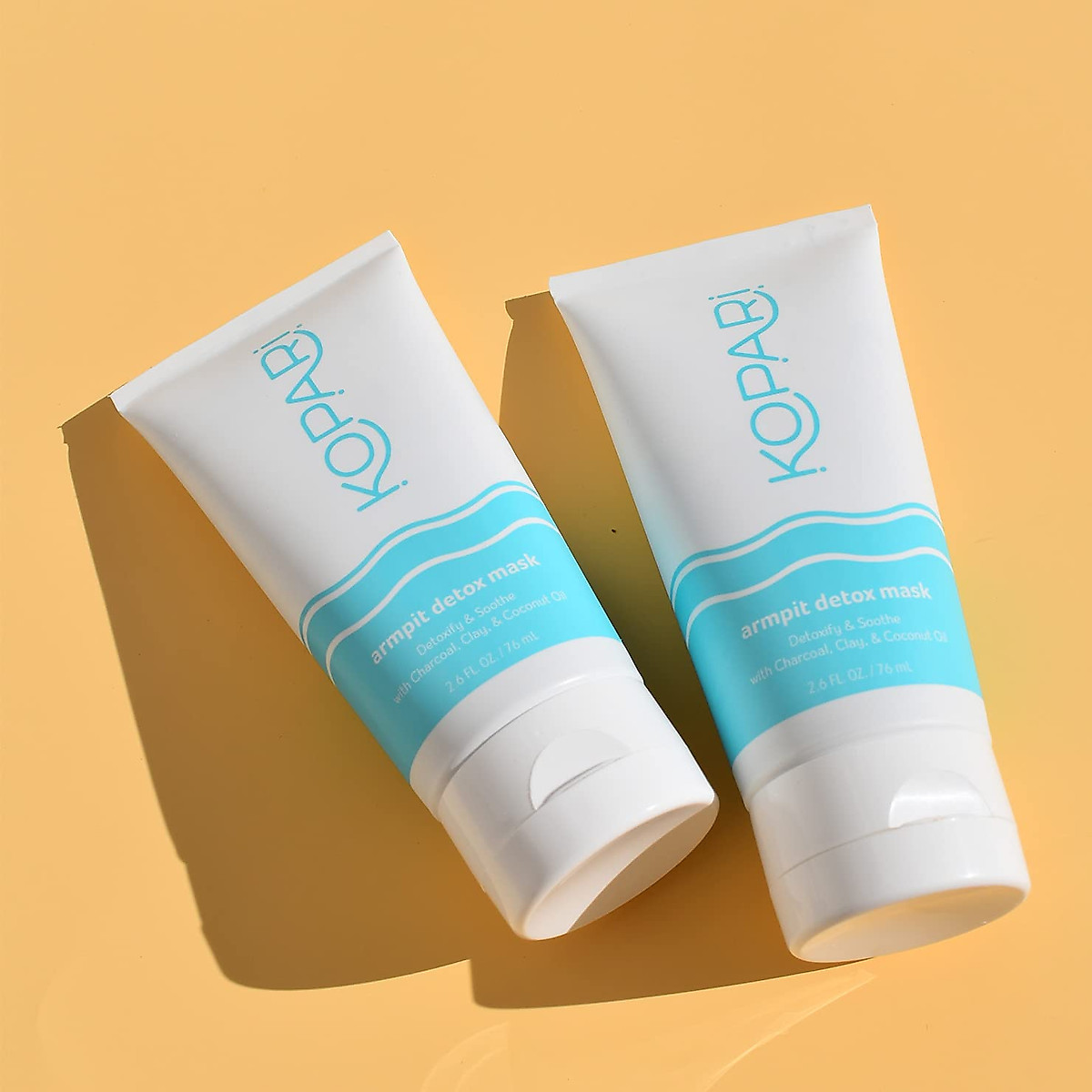 Kopari ArmPit Detox Mask | Helps Aid The Transition To Using Natural Deodorant | Bamboo, Charcoal and Bentonite & Kaolin Clays | Underarm Detoxifying Mask | Neutralize Odor & Purify Pores