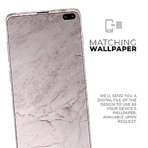 DesignSkinz Pink Slate Marble Surface V7 Protective Vinyl Decal Wrap Skin Cover Compatible with The Samsung Galaxy S20 (Screen Trim & Back Glass Skin)