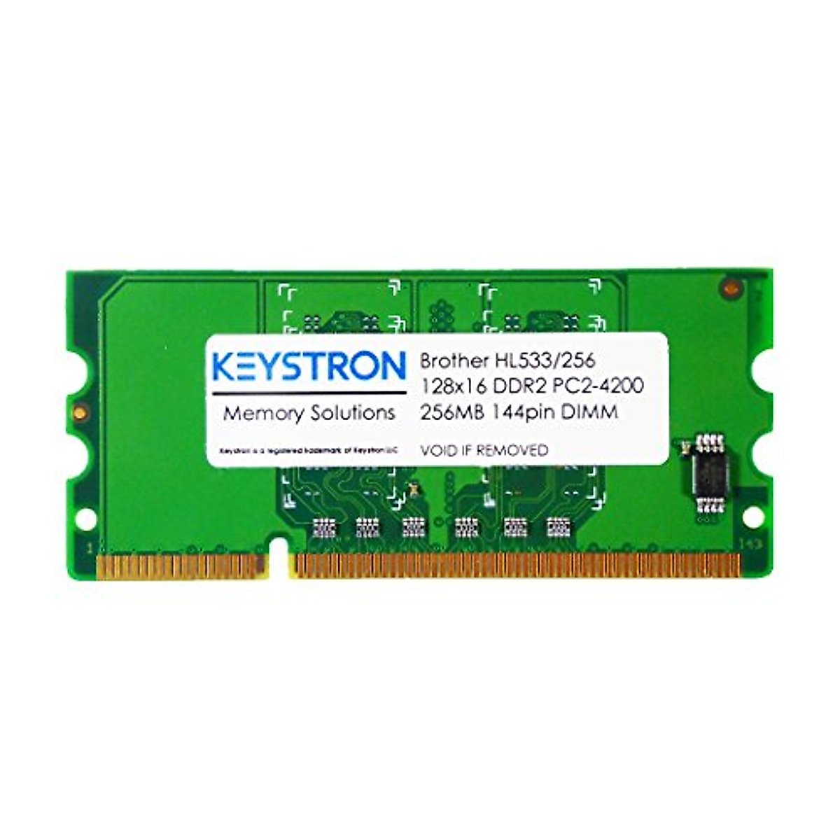 Keystron 256MB DDR2 144pin 16bit Memory Upgrade for Brother Laser Printer MFC-L8600CDW, MFC-L8850CDW, MFC-L9550CDW