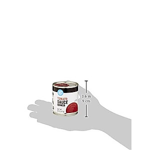 Amazon Brand - Happy Belly Tomato Sauce, No Salt Added, 8 Ounce