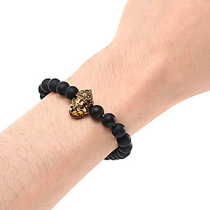 Hanuman Hindu God of Strength and Courage Energy Beads Bracelet 8mm