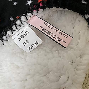 Victoria's Secret Victoria's Secret Blanket Fashion Show Sherpa Black Stars Print Large, Purple