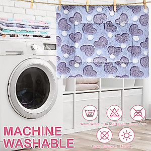 Tuanse 4 Pack Guinea Pig Bed Mat Bedding Rabbit Winter Bed Pad for Indoor Warm Small Animal Bed Mattres Fleece Sleeping Pad for Hedgehogs Bunny Ferrets Hamster (Heart,13 x 10 Inch)