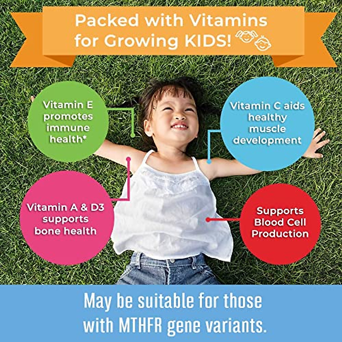 Kids Multivitamin Gummies & Liquid Morning Multivitamin Bundle by MaryRuth's | Immune Support | Vitamin A, B, C, D3, E & Amino Acids | Vitamins for Digestion, Focus & Energy Support.