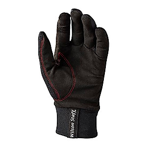 WILSON Staff Winter Gloves - Men's Medium, Black