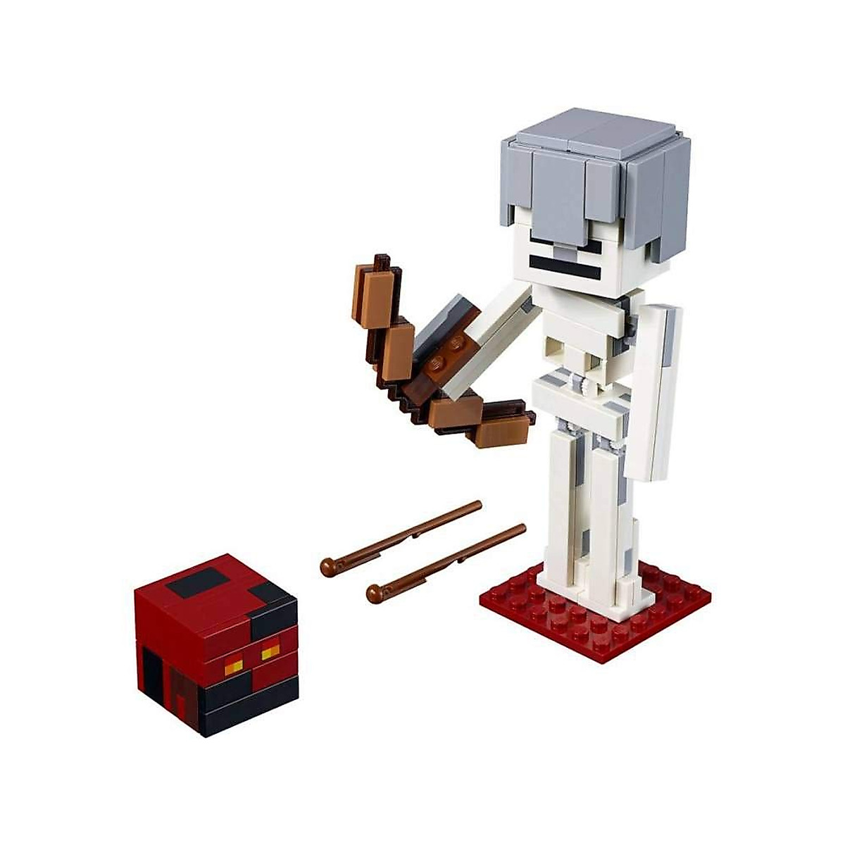 LEGO Minecraft BigFig Skeleton with Magma Cube Building Kit (142 Pieces)