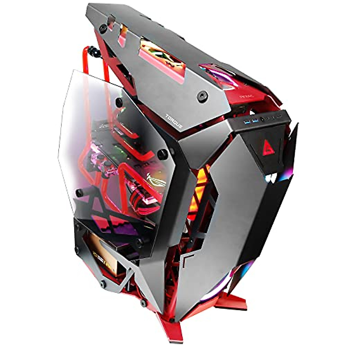 Antec Torque Black/Red Aluminum ATX Mid Tower Computer Case/Winner of iF Design Award 2019