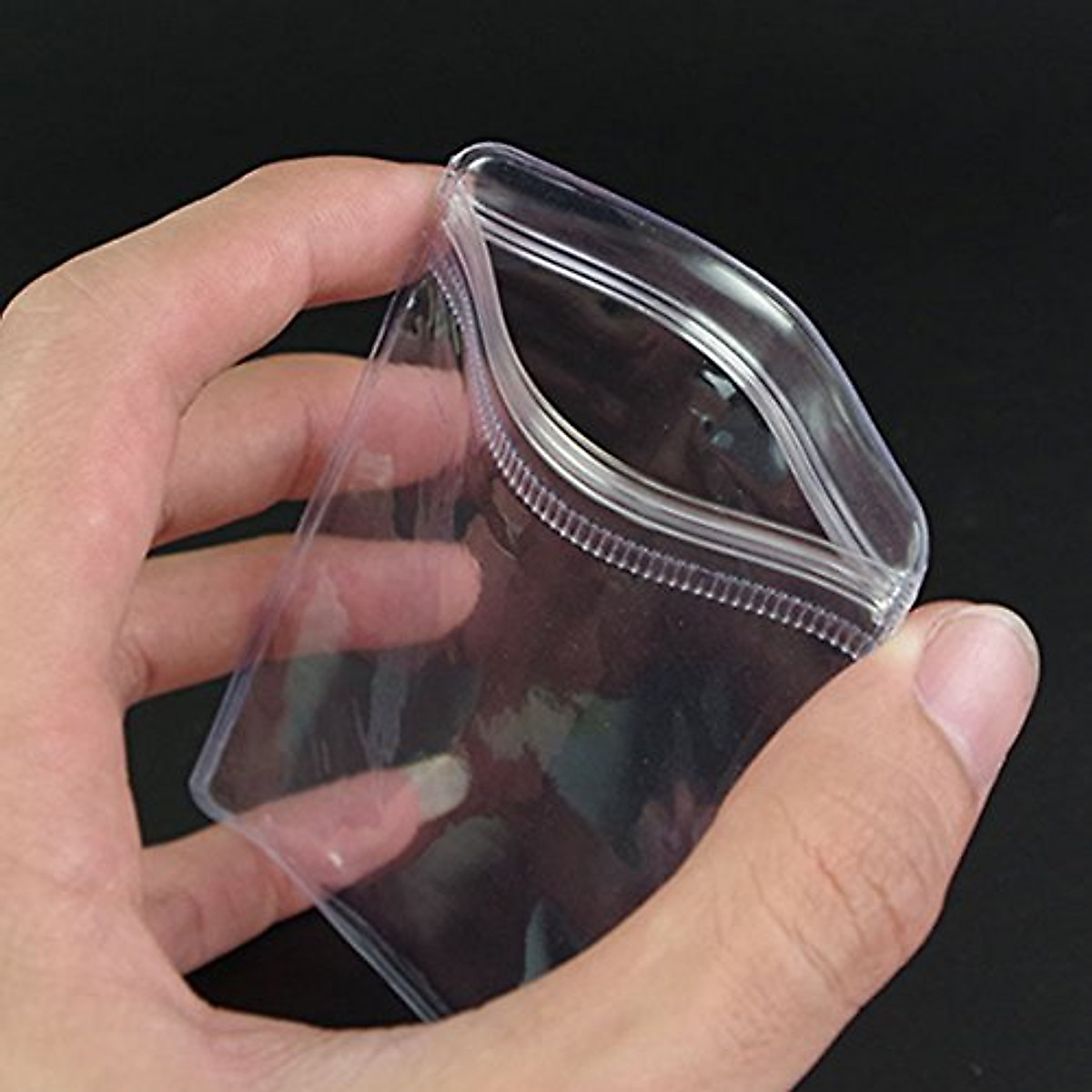 Self Seal Plastic Pack Zipper Lock Bags Clear PVC Antitarnish Jewelry Rings Earrings Packing Storage Pouch for Zip Transparent Anti-Oxidation Lock Poly Pouch 100 Pcs (4x6cm (1.57x2.36 inch))