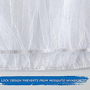 Baby Mosquito Net for Stroller, Durable Bug Net for Stroller, Bassinets, Cradles, Playards, Pack N Plays and Portable Mini Crib, Portable & Durable Baby Insect Netting