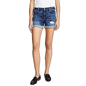 7 For All Mankind Women's Denim Shorts, Roll Up-Broken Twill Vanity, 30
