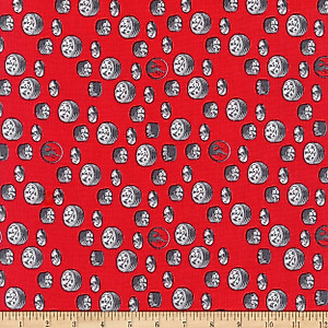 Riley Blake Hot Wheels Classic Tires Red, Fabric by The Yard