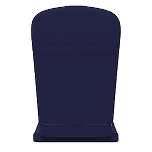 Flash Furniture Charlestown Set of 2 Adirondack Chair Cushions - Blue Fabric Cushions - 2" Thick Padding - Indoor/Outdoor - Patio Chair Replacement Cushions