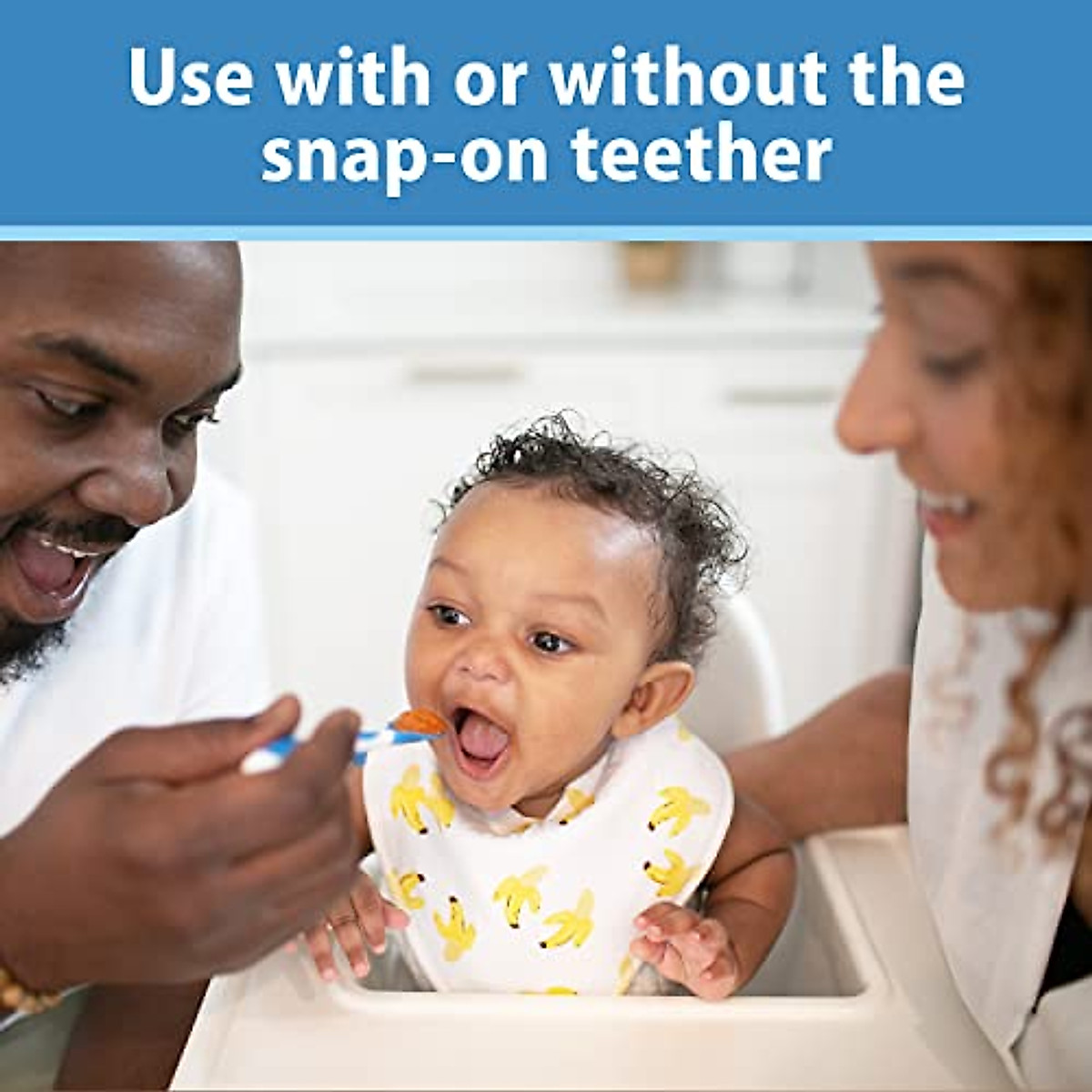 Dr. Brown's Super Soft & Absorbent Baby Bandana Bib with Snap-On Teether, 3m+, 2-Pack, Arrows & Herringbone