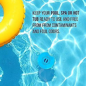 U.S. Pool Supply Spa, Hot Tub, Small Pool, 4-1/2" Diameter Floating Chlorine & Bromine Chemical Dispenser with 120° F Thermometer, Holds 1" or 1-1/2" Tablets - Adjustable Chemical Delivery