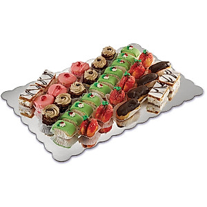 Wilton 13 x 19 Silver Cake Platters, 4 Count