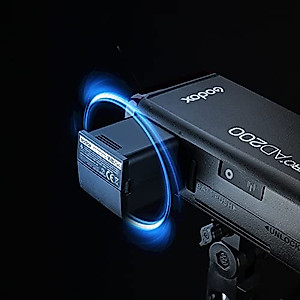 GODOX WB29A 14.4V 3000mAh Replacement Lithium Battery Pack AD200, AD200Pro Pocket Flash Light with USB LED, (Update Version of WB29 Battery)