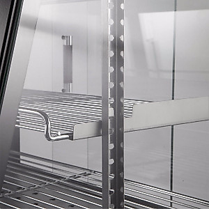 Barton Commercial 27" Display Case Food Warmer 3-Tier Buffet Restaurant Countertop Pizza Hot Dog, 1200W