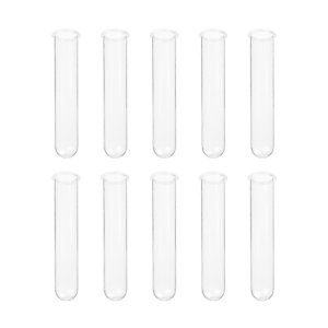 Othmro 20ml 100pcs Plastic Lab Centrifuge Tubes, 21 * 109mm Vial Test Tube Sample Storage Container Liquid Centrifuge Tube Round Bottom with Plug-in Cap for Beads Yeast Specimen Sample Laboratory