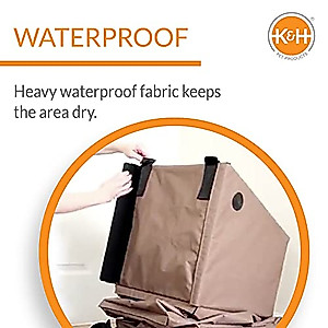 K&H PET PRODUCTS Hangin' Cat Condo Door Mounted Cat Furniture Cat Tree Tan Large 23 X 16 X 65 Inches