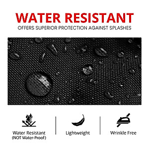 Utopia Kitchen Adjustable Bib Apron (2-Pack) Water Oil Resistant Chef Cooking Kitchen Aprons with Pockets for Men Women (Black)