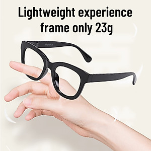 KSSESSE Reading Glasses for Women Men Square Oval Readers with Spring Hinge Thick Frame Style (Mixed Colors-C1, 0.00, x)